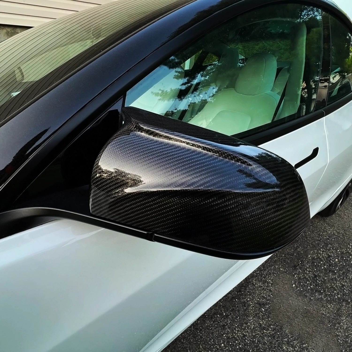 Tesla Model 3 Side Mirror Cover Replacement | Aderama