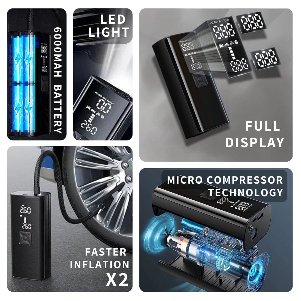 Battery Operated Automatic Portable Cordless Tire Inflator Online